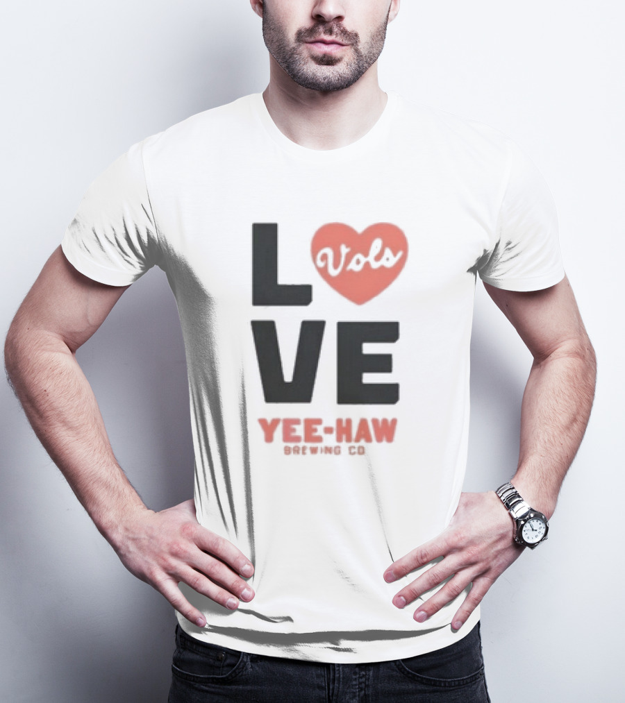 Love Vols Yee-Haw Brewing Co Tennessee Volunteers T-Shirt