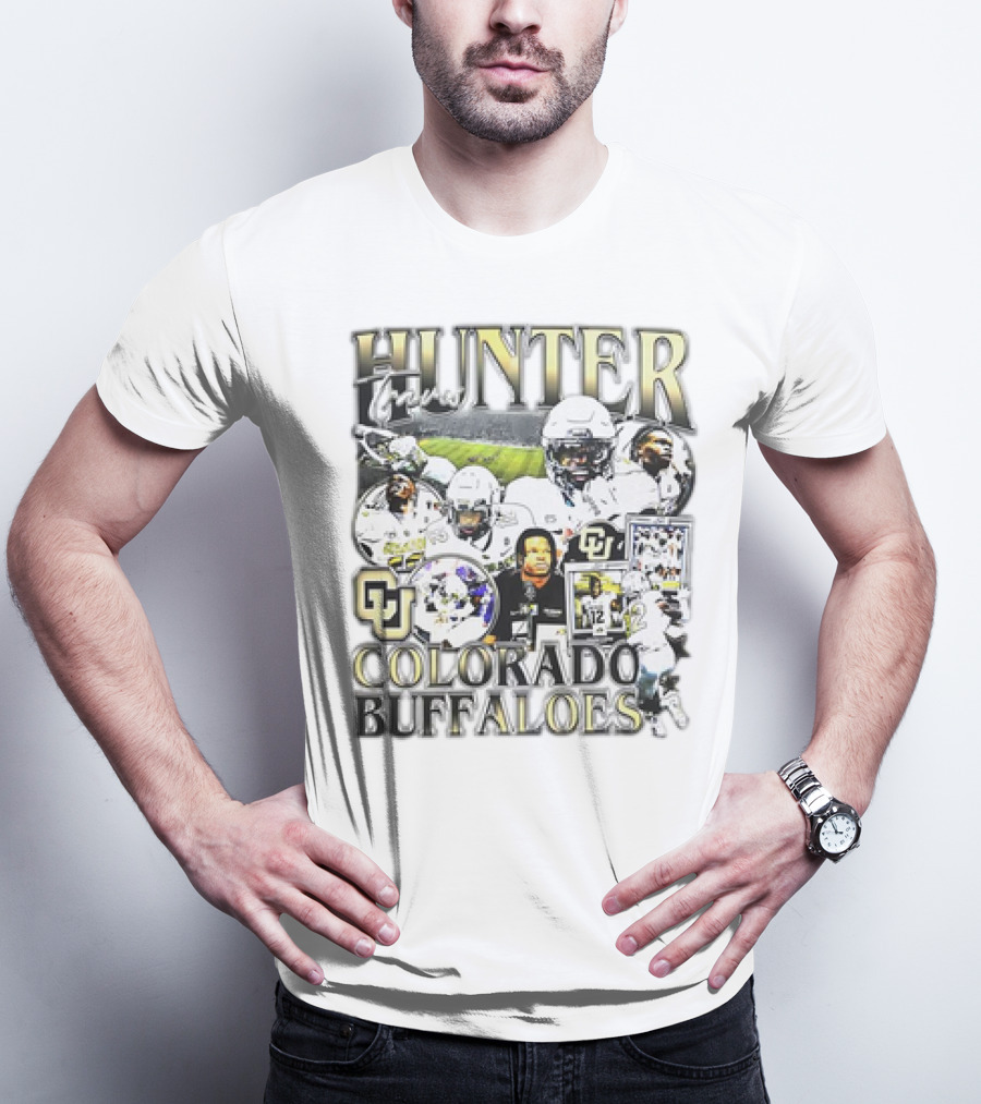 Hunter Travis #12 Colorado Buffaloes Football T-Shirt