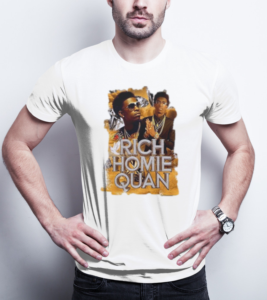 Rich Homie Quan Vintage Style Graphic Collage T-Shirt