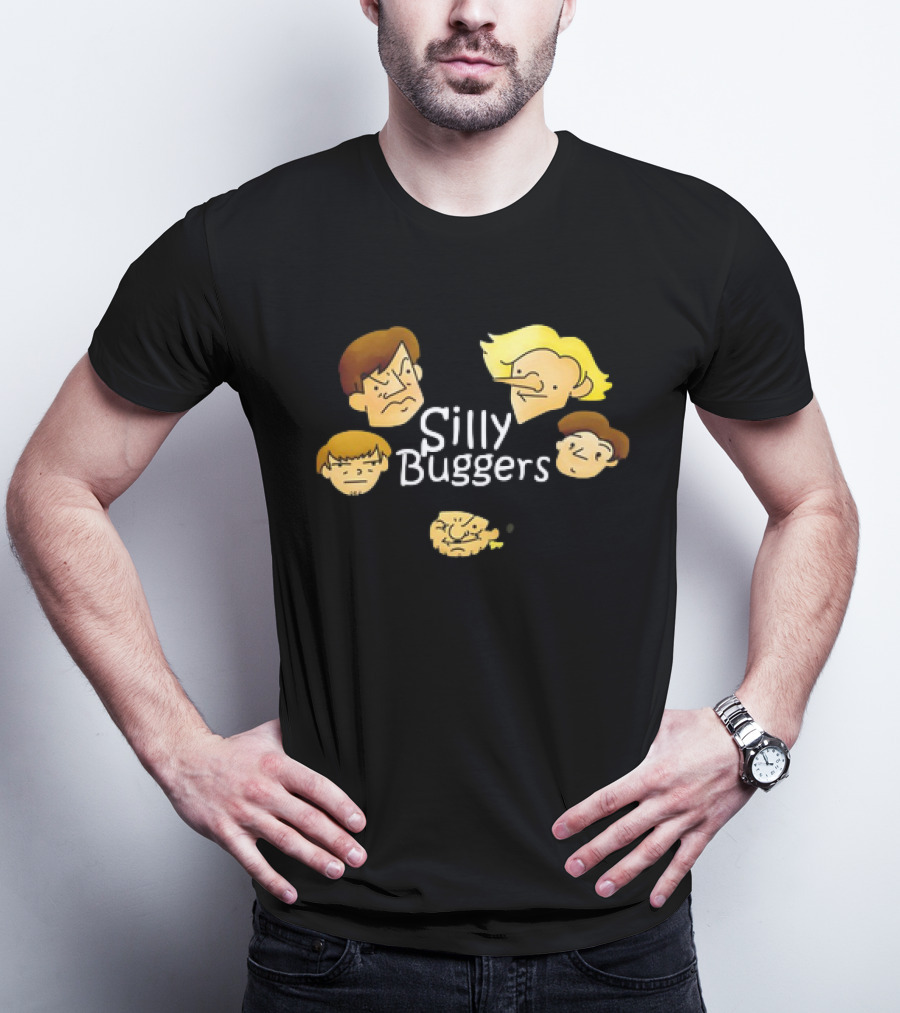 Silly Buggers Cartoon Faces Classic T-Shirt