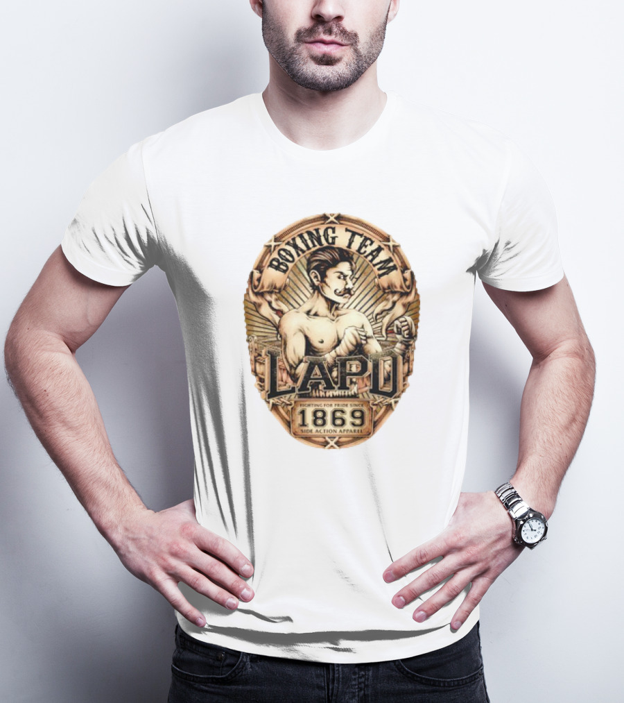 Boxing Team LAPD Fighting For Pride Since 1869 Side Action T-Shirt