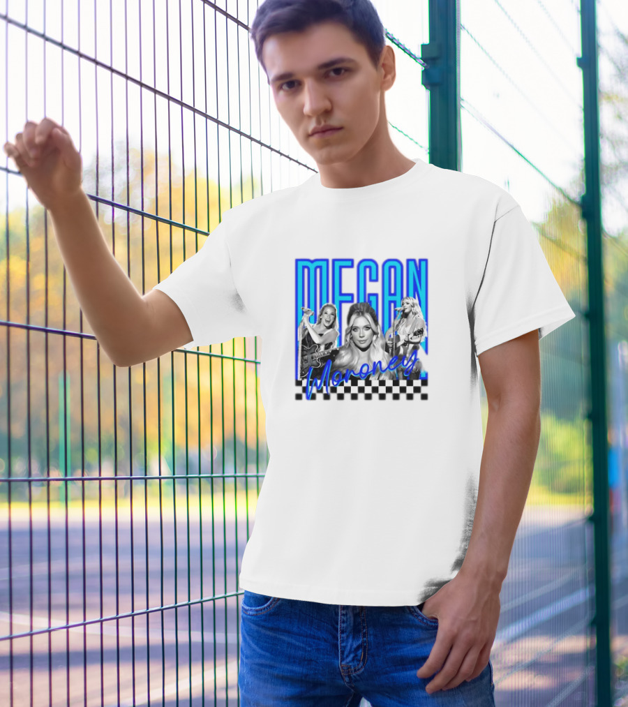 Megan Moroney Country Music Retro Checkered T-Shirt