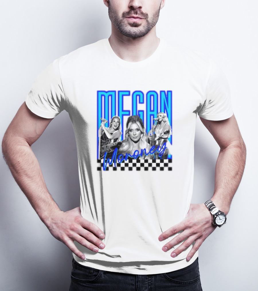 Megan Moroney Country Music Retro Checkered T-Shirt