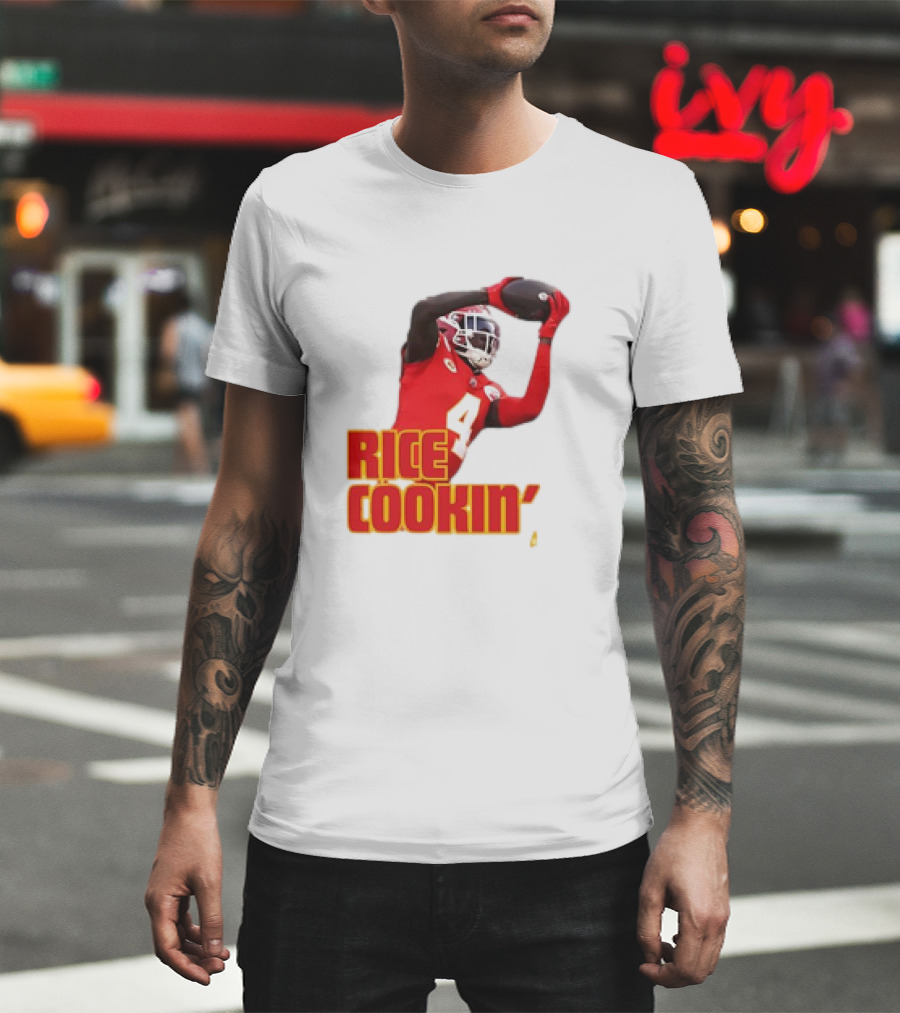 Rasheed Rice Cookin' Kansas City Chiefs Football WR1 T-Shirt