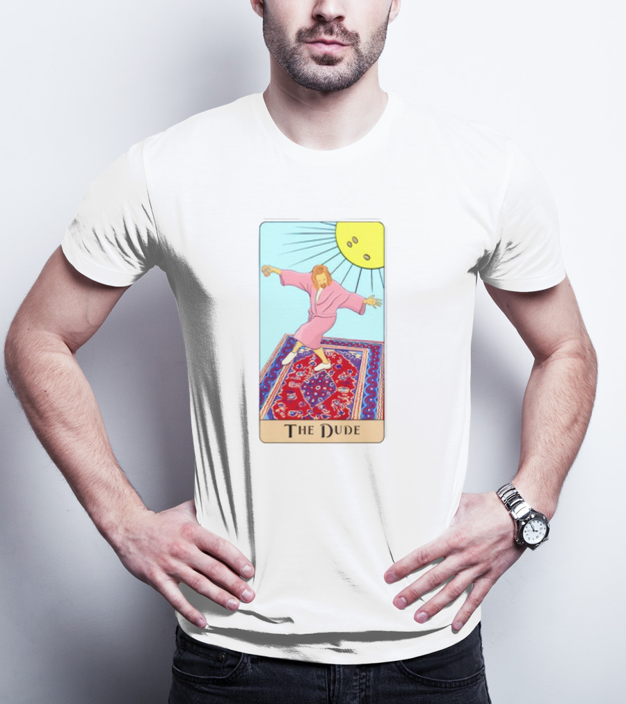 The Dude Tarot Card The Big Lebowski Bowling Rug Sun T-Shirt