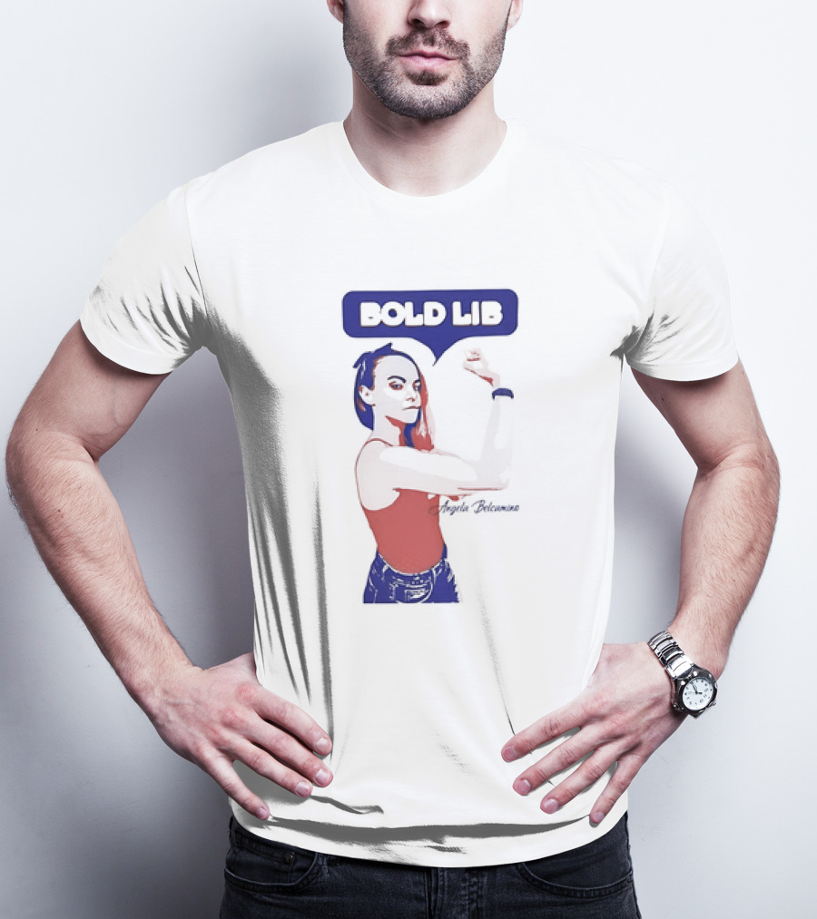 Bold Lib Angela Belcamino Retro Style Empowerment T-Shirt