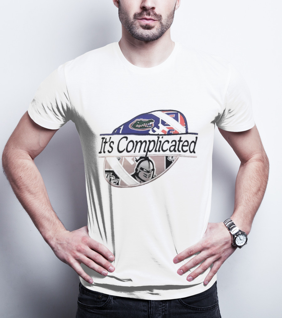 It's Complicated Florida Gators UCF Knights Logo Sports Rivalry T-Shirt