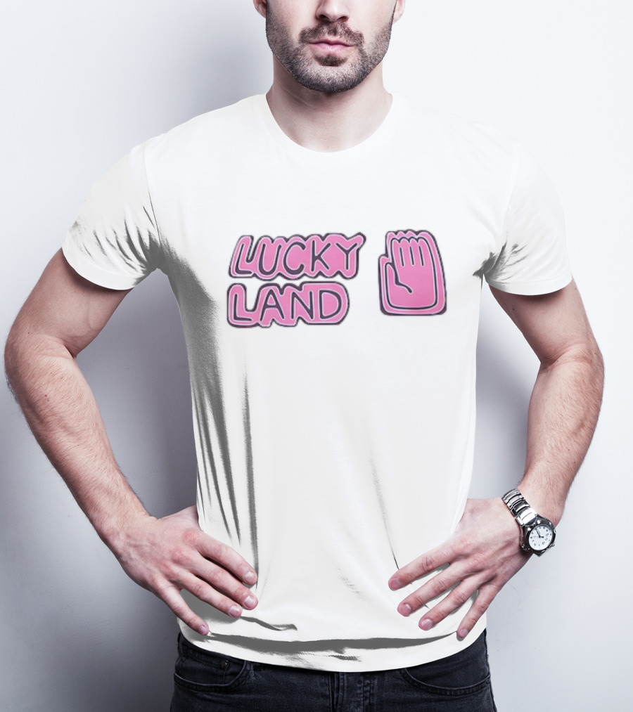 Lucky Land Jojo Jotaro Hand Pink T-Shirt