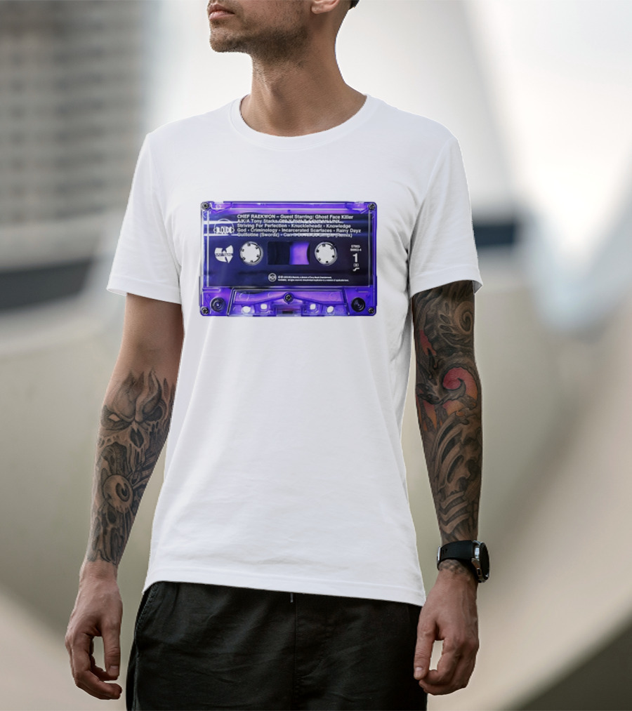 Chef Raekwon Purple Tape 1995 Loud Records Ghost Face Killer Featured Tracks T-Shirt