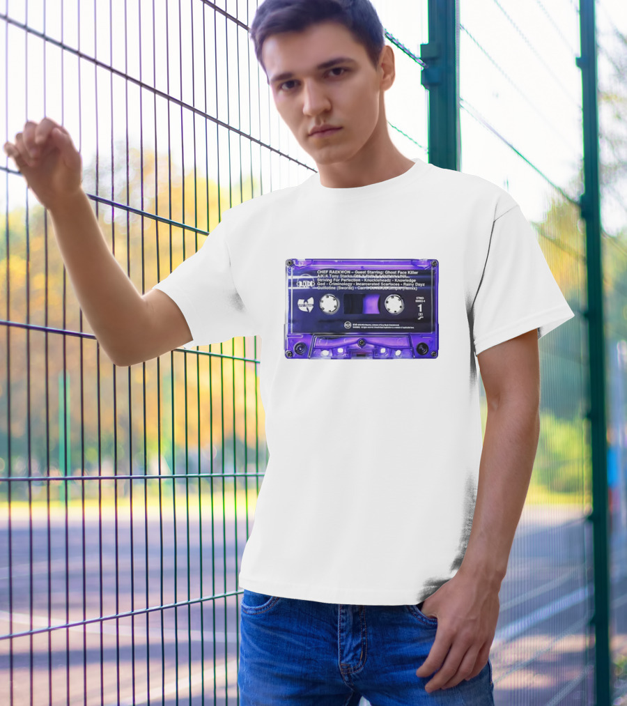 Chef Raekwon Purple Tape 1995 Loud Records Ghost Face Killer Featured Tracks T-Shirt