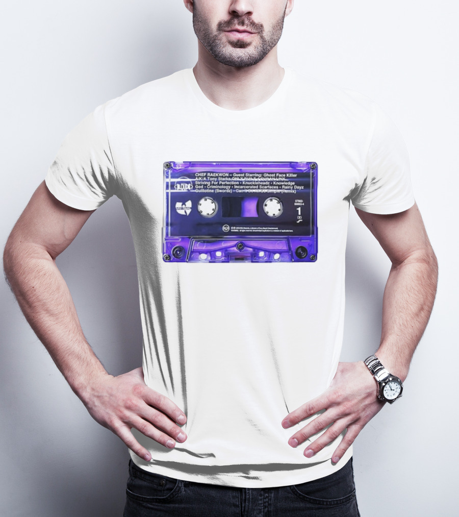Chef Raekwon Purple Tape 1995 Loud Records Ghost Face Killer Featured Tracks T-Shirt