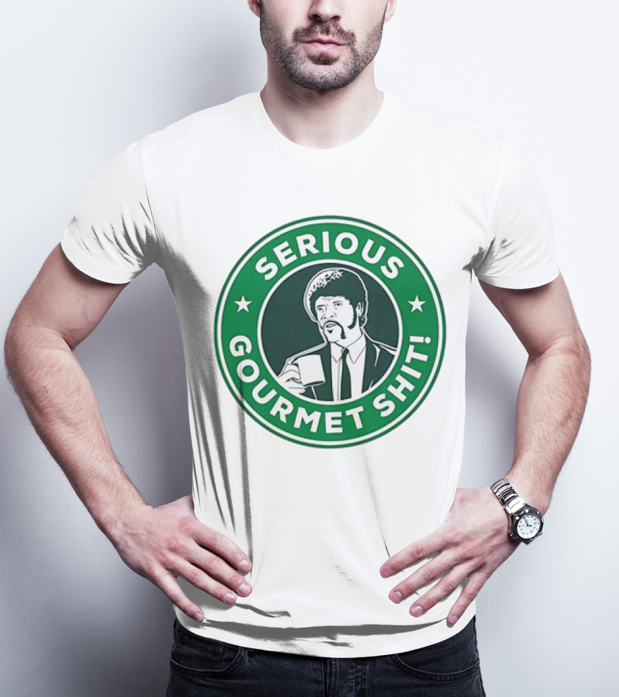 Serious Gourmet Shit Funny Logo Coffee Circle T-Shirt