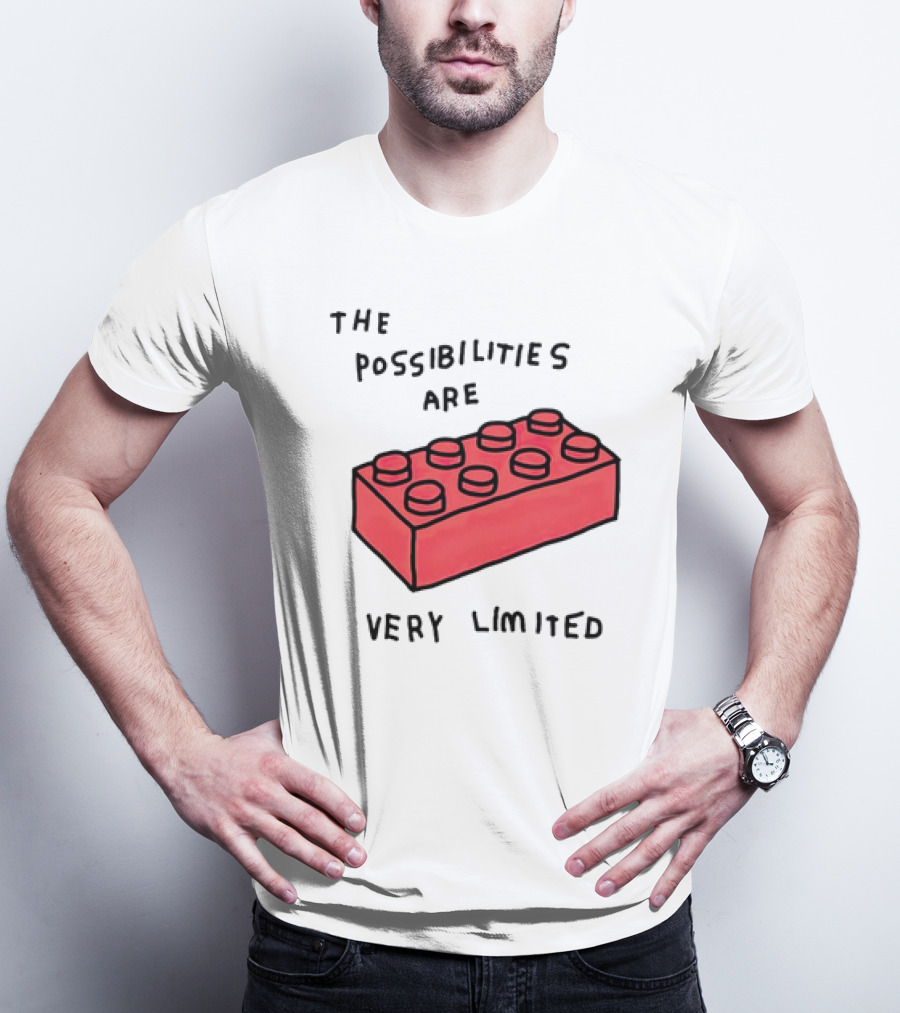 The Possibilities Are Very Limited Red Brick Block T-Shirt