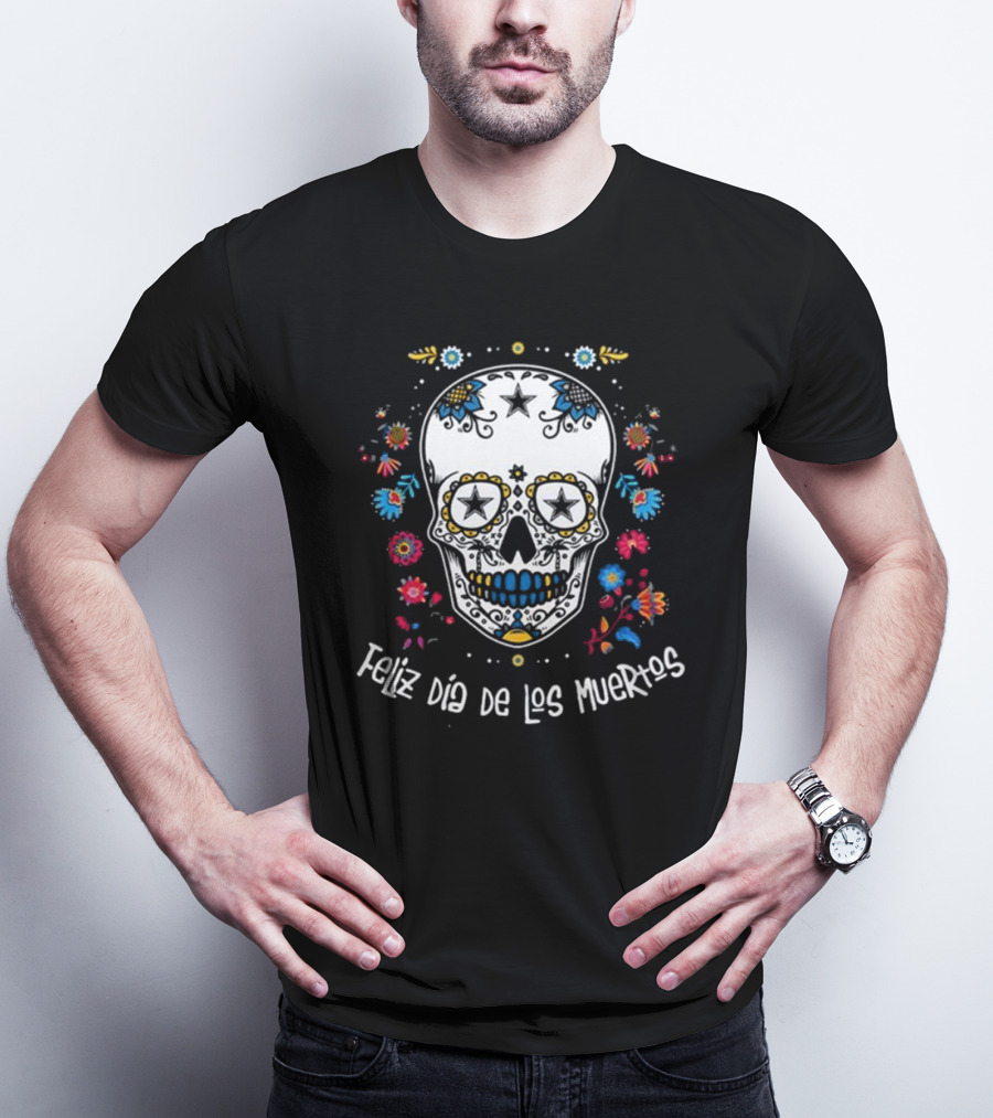 Dallas Cowboys Feliz Dia De Los Muertos T-Shirt