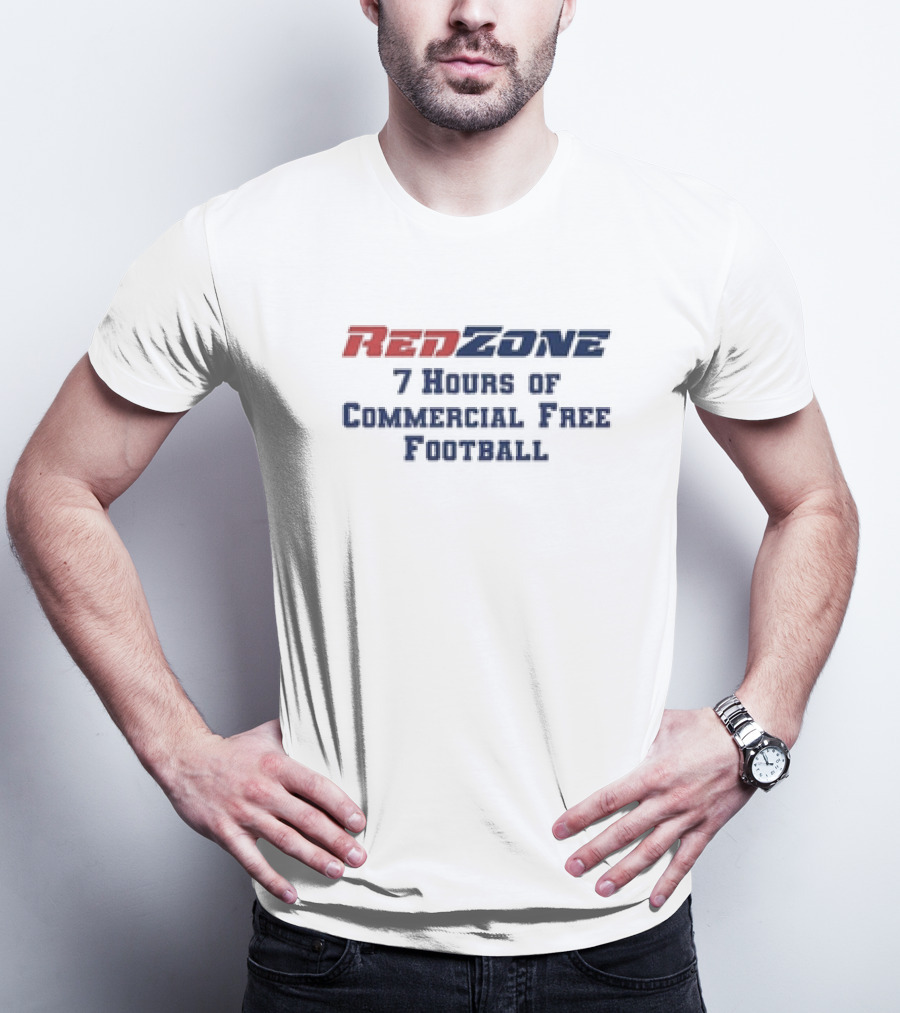 RedZone NFL 7 Hours Of Commercial Free Football Game Day T-Shirt