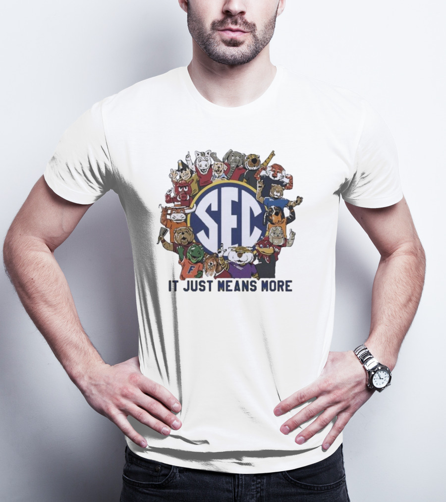 SEC Mascot Circle It Just Means More T-Shirt
