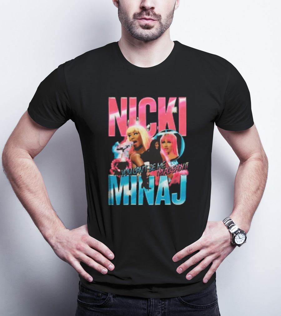 Nicki Minaj You Can't Fire Me I'm Already Lit Pink Friday 2 World Tour T-Shirt