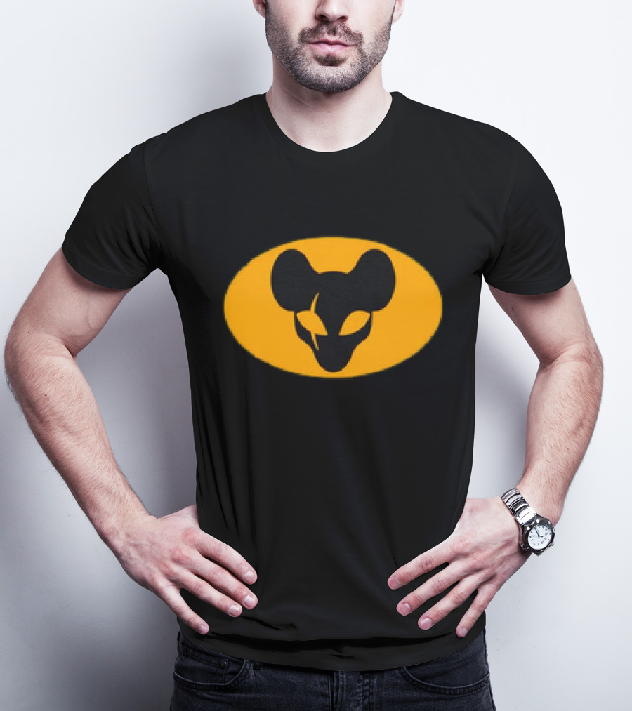 Retro Ratman Emblem Yellow Oval T-Shirt
