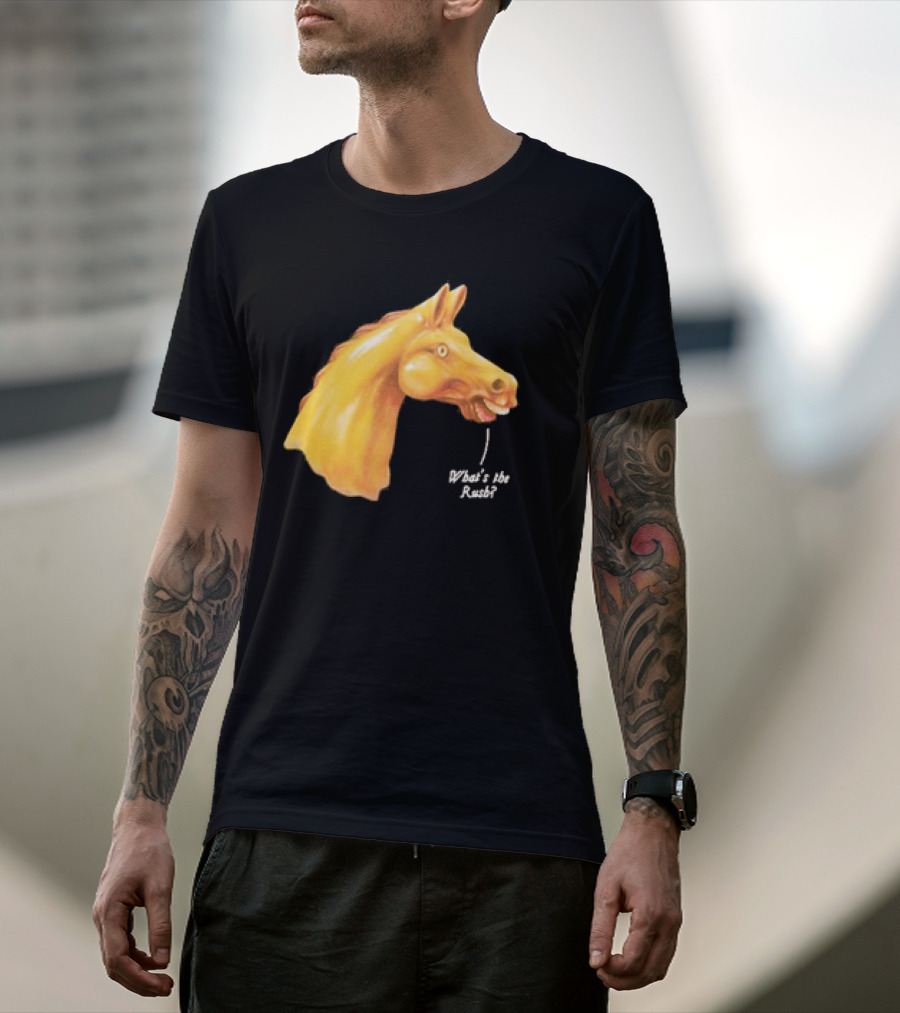 We Live In Time Carousel Horse What's The Rush T-Shirt