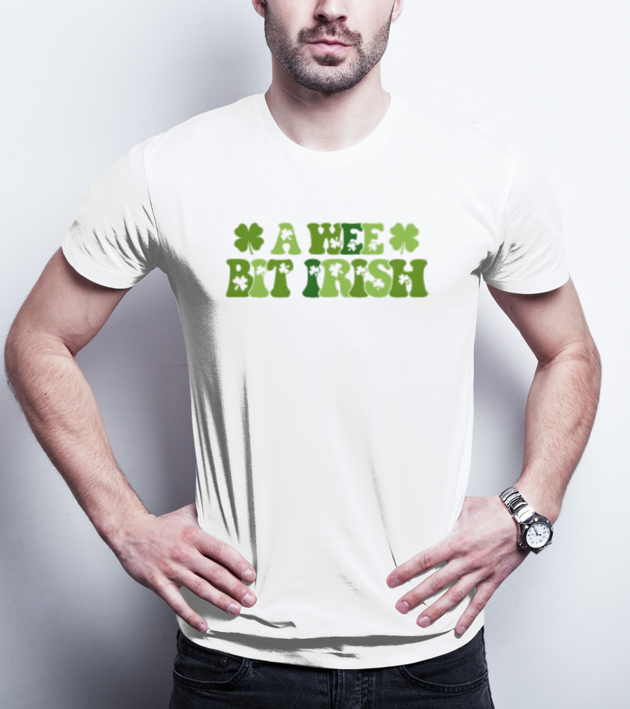A Wee Bit Irish St Patrick’s Day Shamrock Heritage T-Shirt