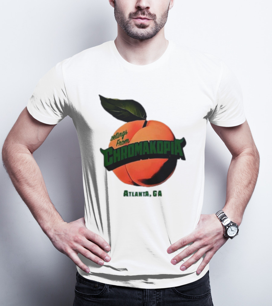 Greetings From Chromakopia Atlanta GA Peach T-Shirt