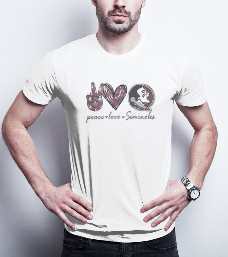 Peace Love Seminoles Florida State T-Shirt