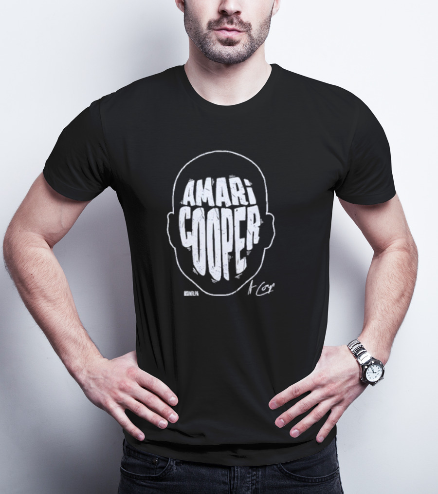 Amari Cooper Bold Head Graphic NFL T-Shirt