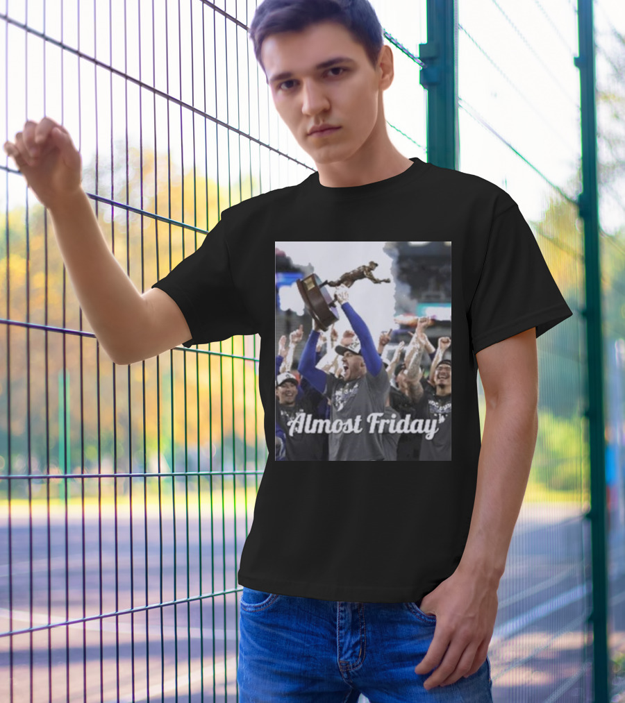 Almost Friday Freddie Freeman MVP Celebration Victory T-Shirt