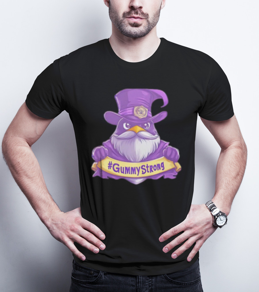 GummyStrong Purple Wizard Owl Emblem T-Shirt