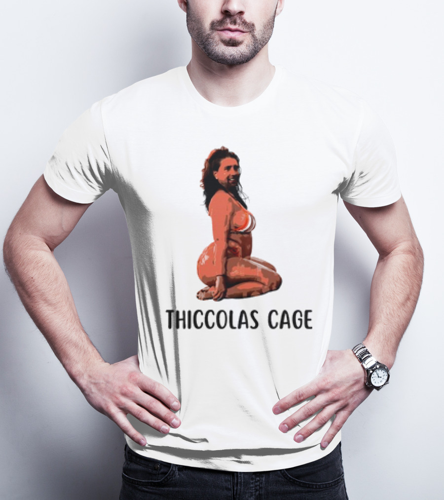 Thiccolas Cage Meme Nicolas Cage Image T-Shirt