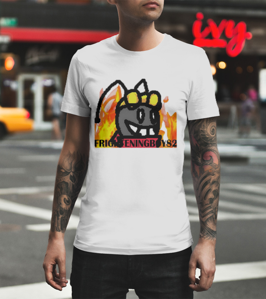 Moth FrighteningBoy82 Fire Background T-Shirt