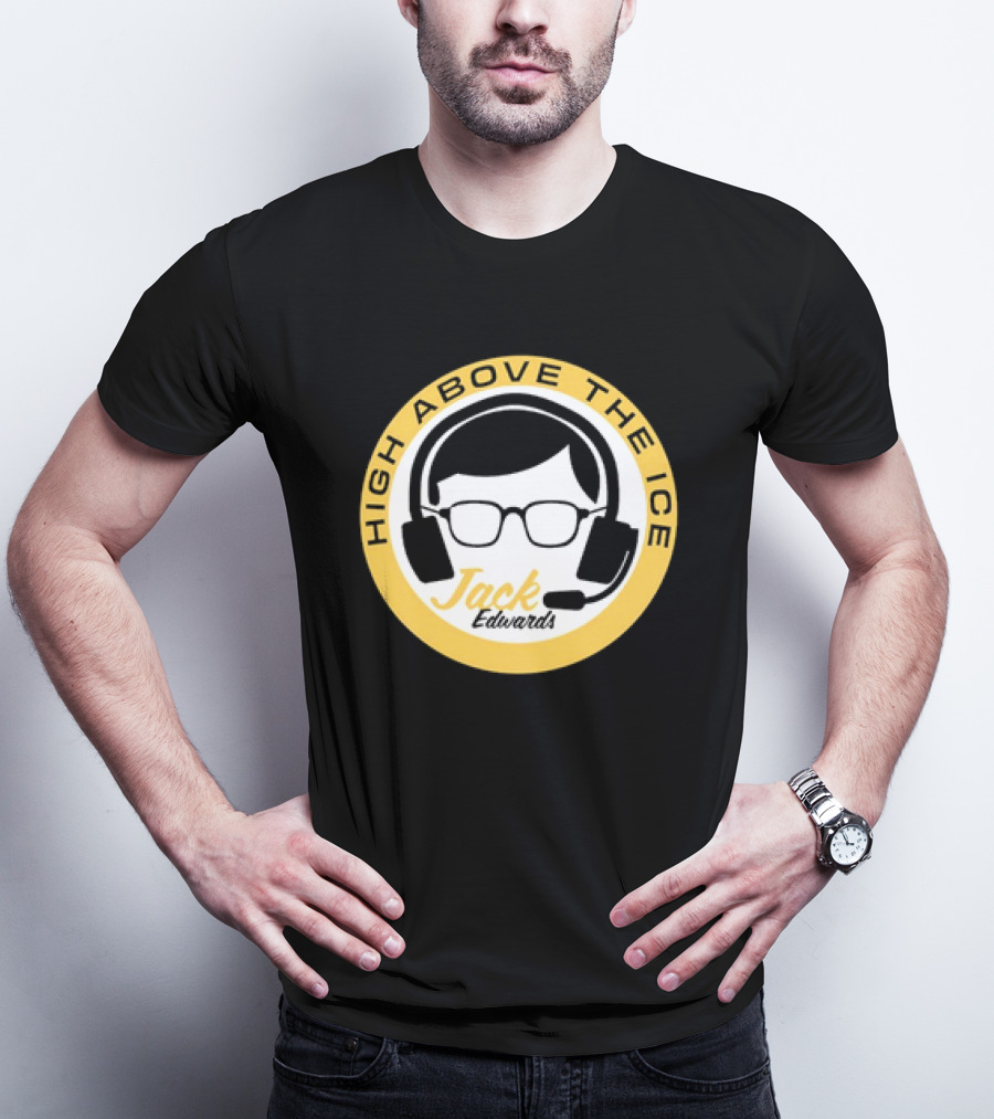 Boston Bruins High Above The Ice Jack Edwards T-Shirt