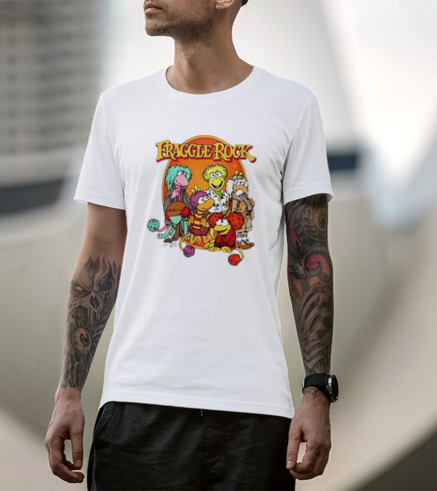 Fraggle Rock Group Cartoon Characters T-Shirt