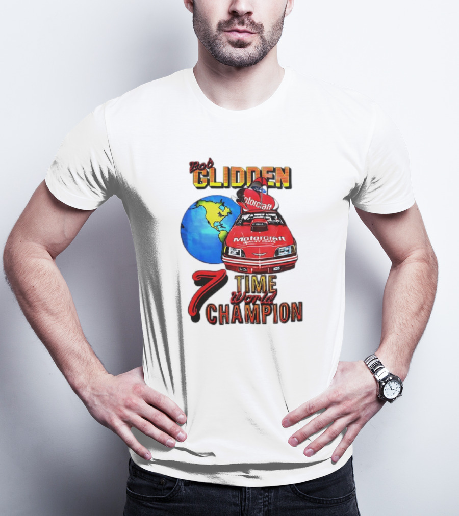 Bob Glidden Motorcraft Racing 7 Time World Champion T-Shirt