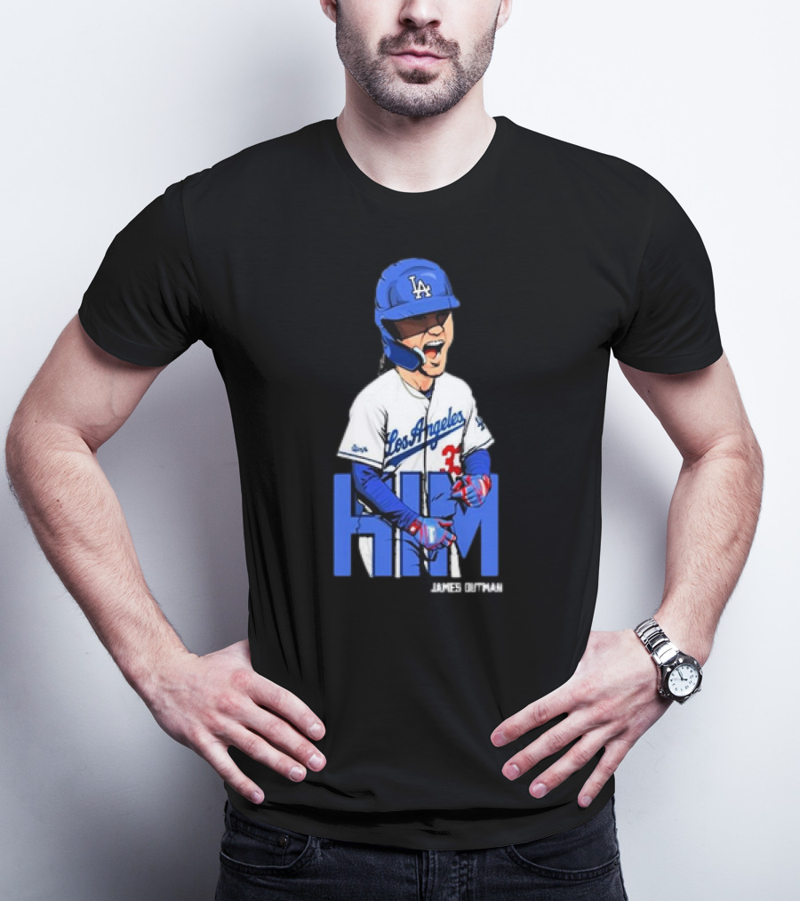 Los Angeles Dodgers James Outman HIM Baseball T-Shirt