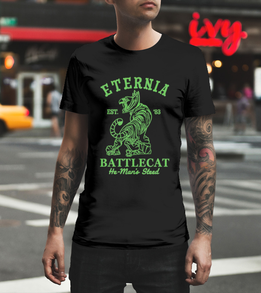 Eternia Battlecat He-Man's Steed Est. '83 Retro 1980 Toy T-Shirt