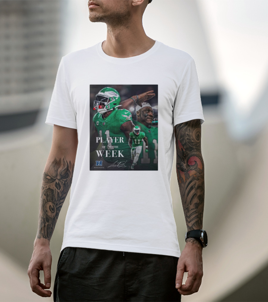 Arthur Juan Brown Philadelphia Eagles NFL Player Of The Week T-Shirt