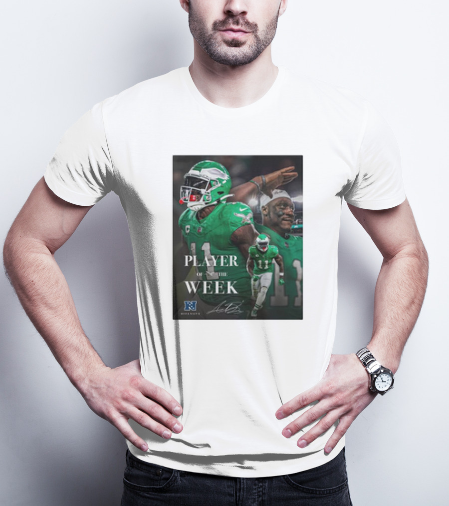 Arthur Juan Brown Philadelphia Eagles NFL Player Of The Week T-Shirt