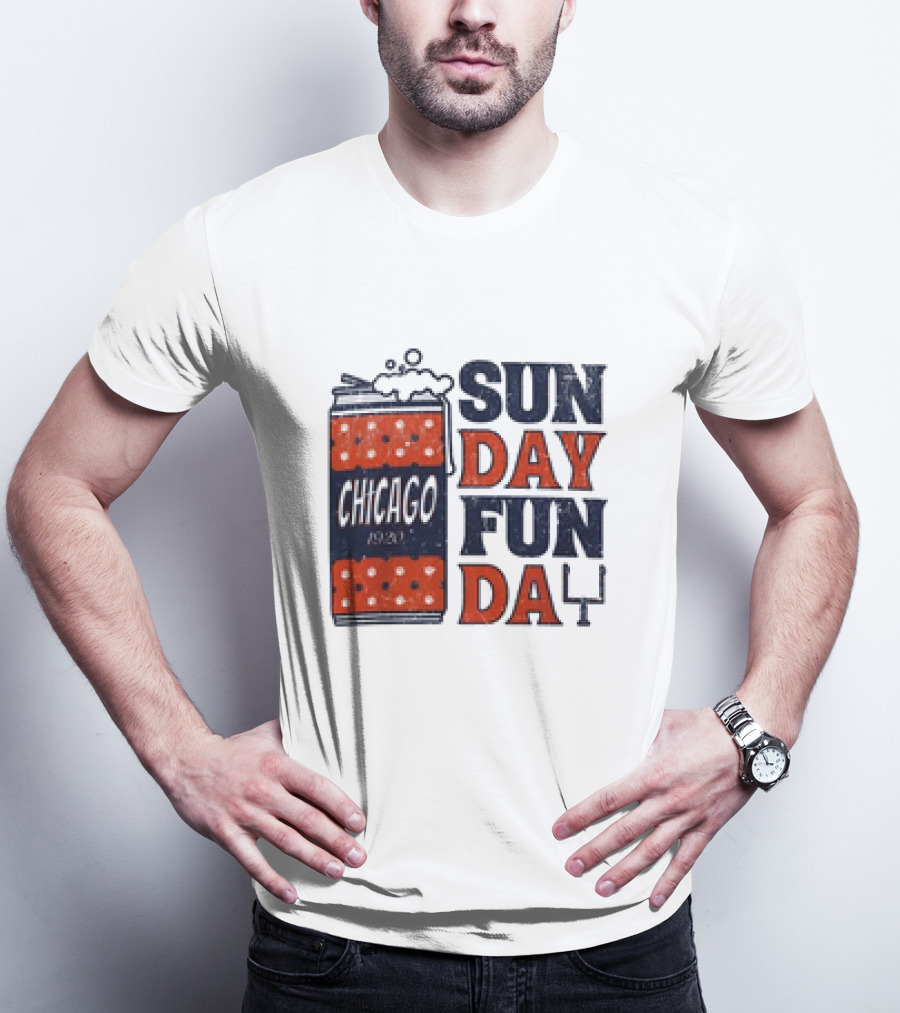 Chicago Sunday Fun Day 1923 Football Can T-Shirt