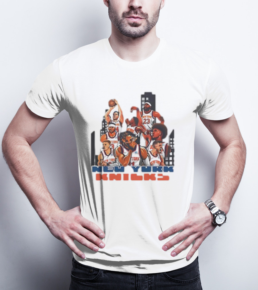 New York Knicks Jalen Brunson Era Basketball Team Skyline T-Shirt