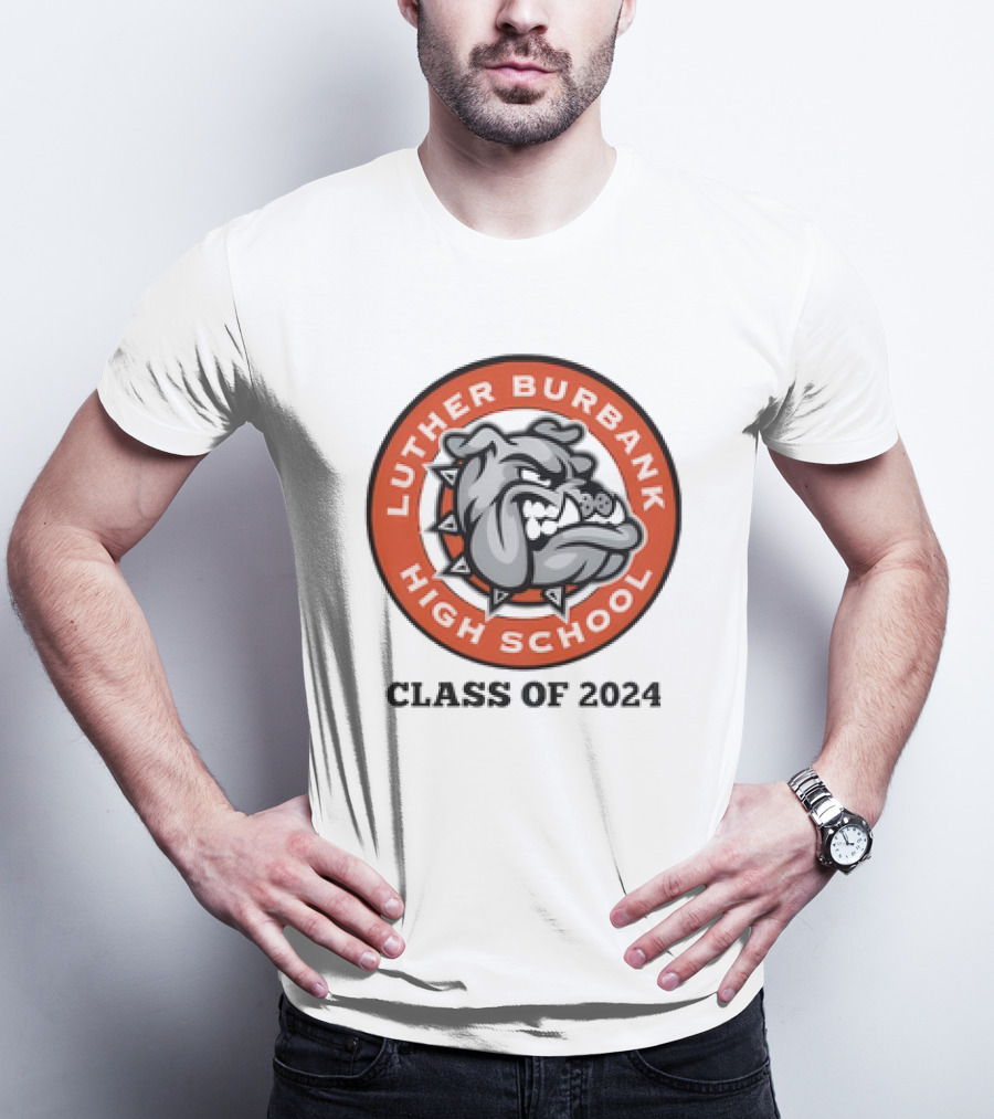Luther Burbank High School Bulldog Emblem Class Of T-Shirt