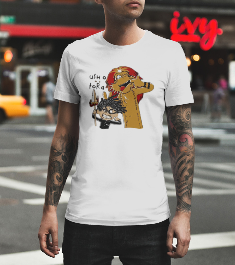 Ushio And Tora Calvin And Hobbes Mashup Tide And Tiger T-Shirt