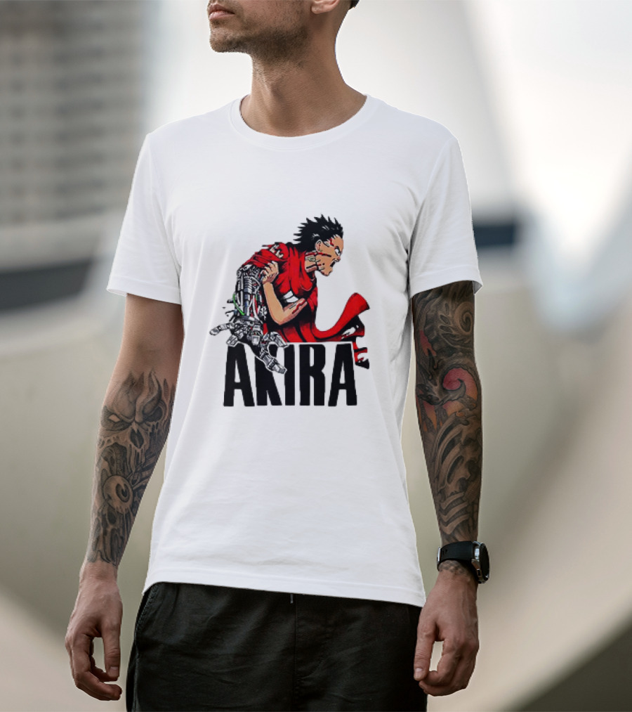 Akira Tetsuo Shima Cybernetic Arm Vintage 1980s Iconic Anime T-Shirt