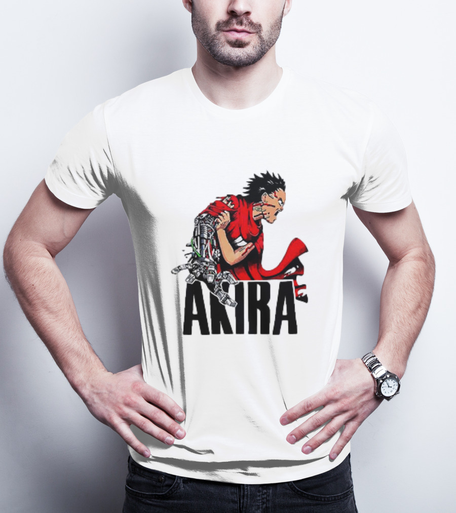 Akira Tetsuo Shima Cybernetic Arm Vintage 1980s Iconic Anime T-Shirt