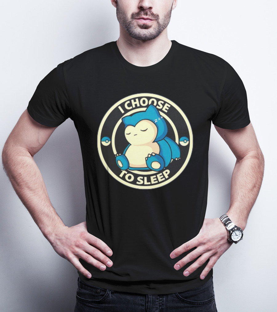 I Choose To Sleep Snorlax Pokémon T-Shirt