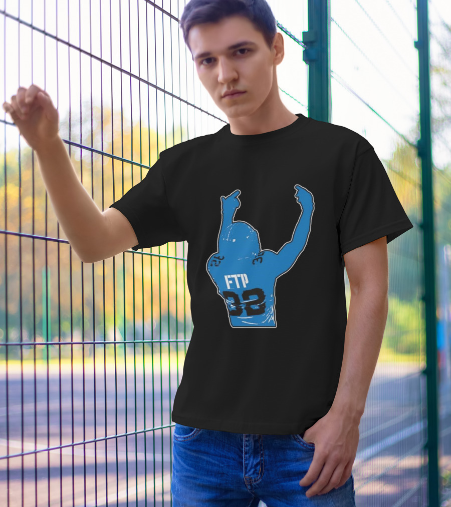 FTP Brian Branch Detroit Lions NFL Number 32 Sports T-Shirt
