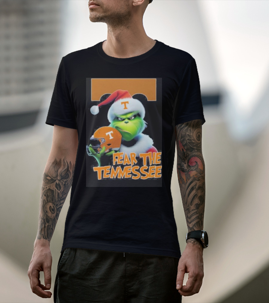 Grinch Fear The Tennessee Volunteers Christmas T-Shirt
