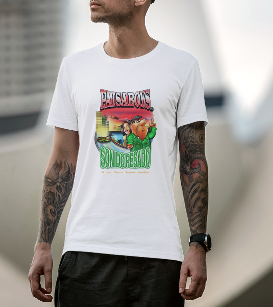 PAISABOYS SONIDO PESADO Al Mal Tiempo Buenas Cumbias T-Shirt