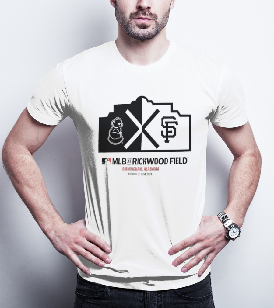San Francisco Giants MLB Rickwood Field Birmingham Alabama June T-Shirt
