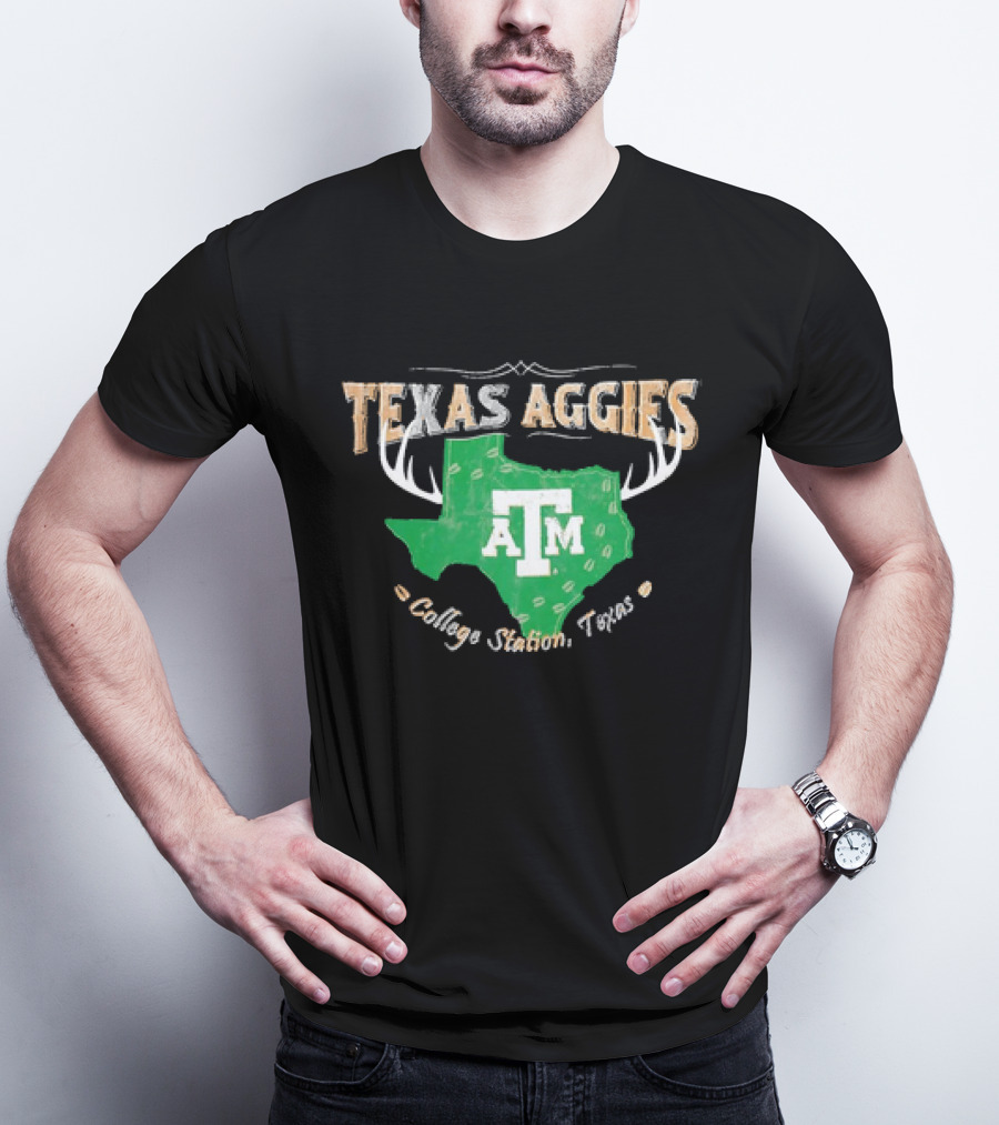 Texas Aggies A&M College Station Texas Deer Season T-Shirt